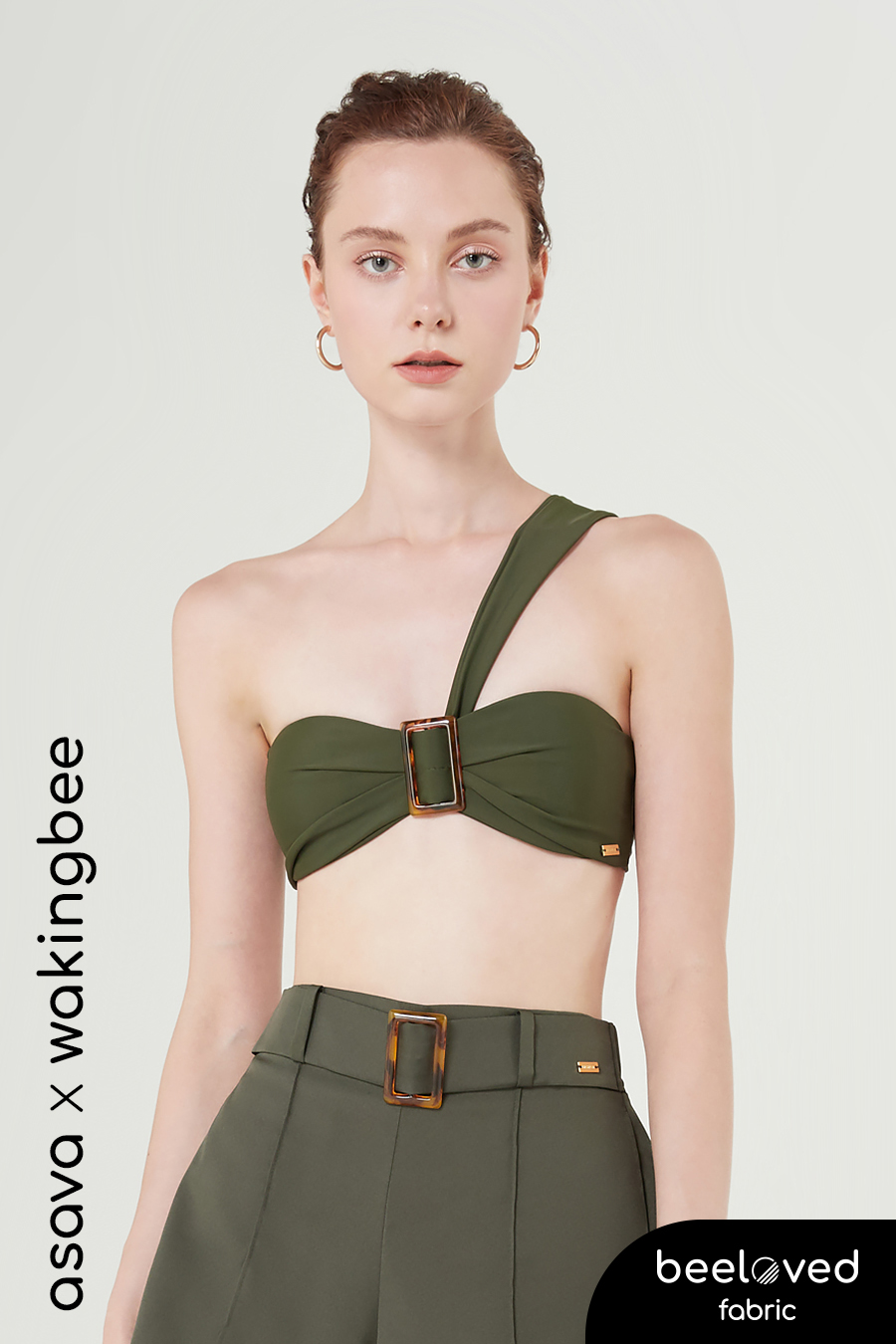 Buckle Bra (Olive) | Wakingbee